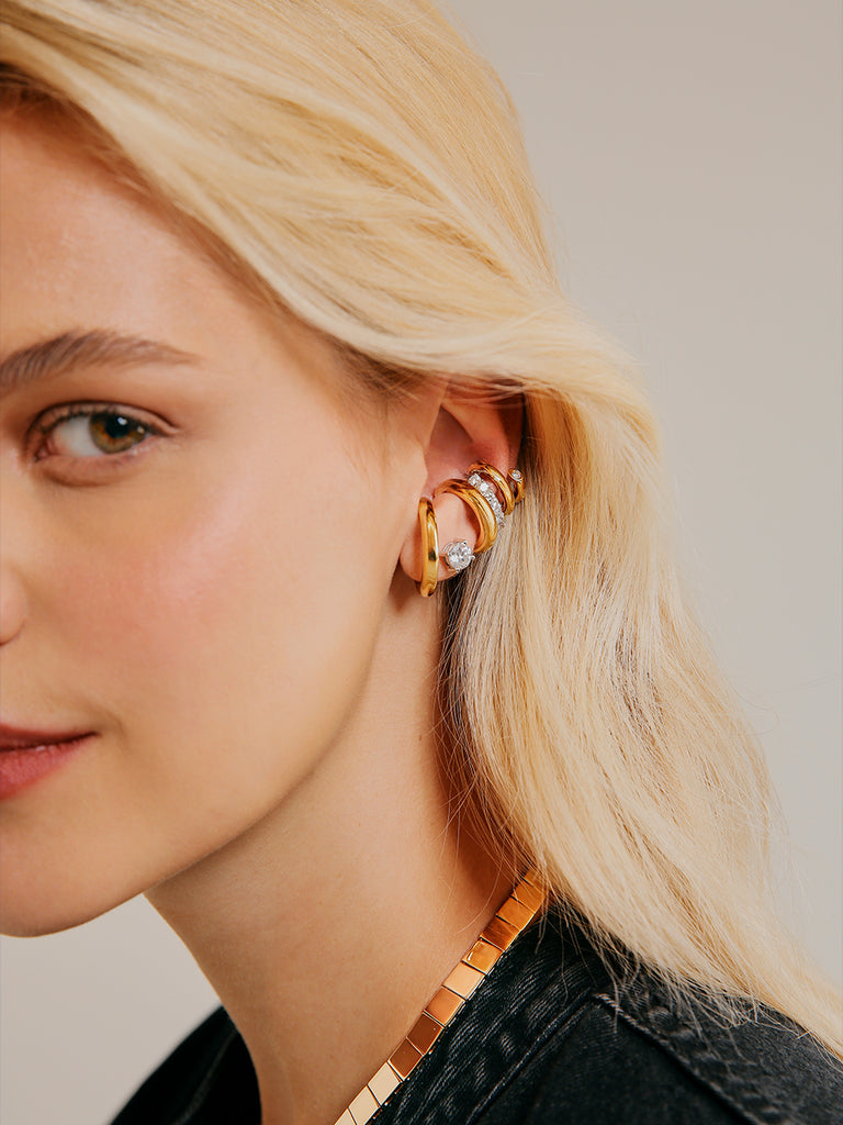 Beatriz Werebe | Oversized Yellow Gold Ear Cuff – Kirna Zabête