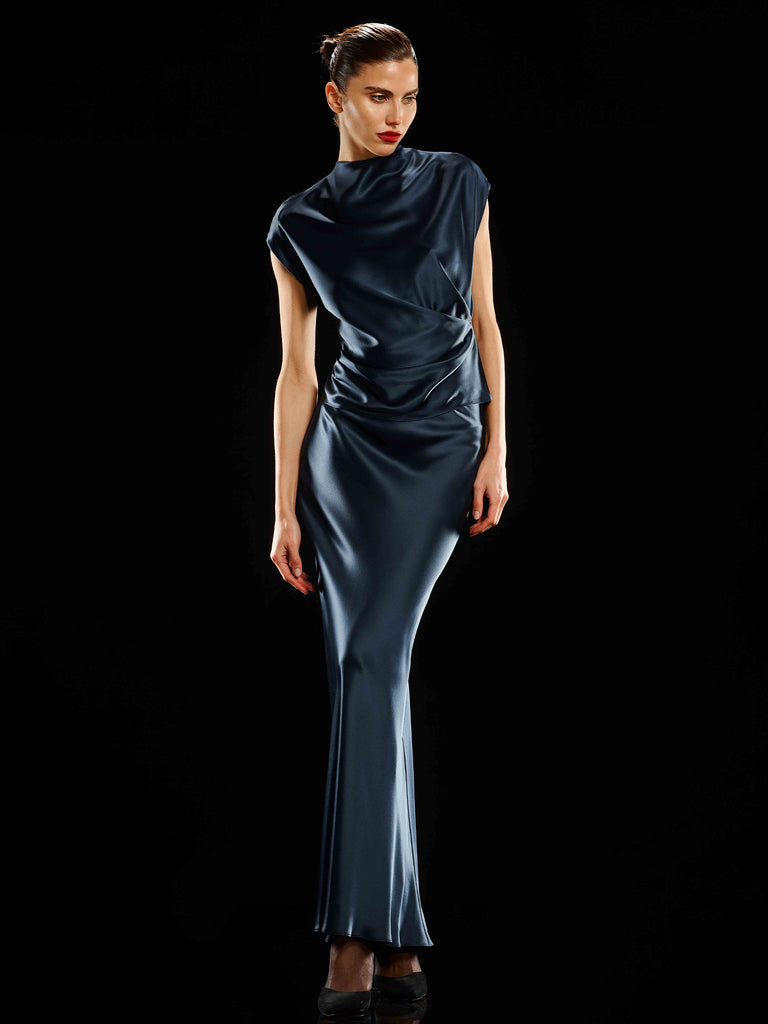 The Sei | High Neck Drape Top – Kirna Zabête