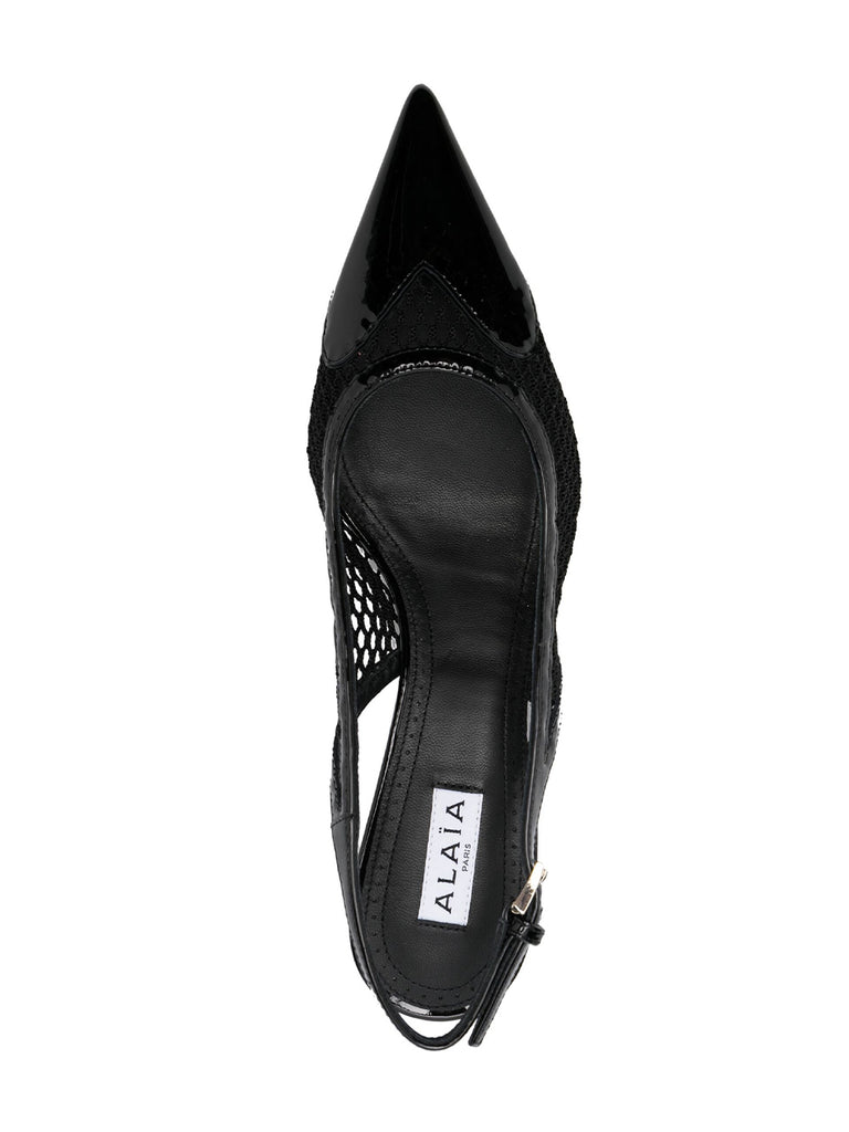Alaia| Slingback Mesh Pumps – Kirna Zabête