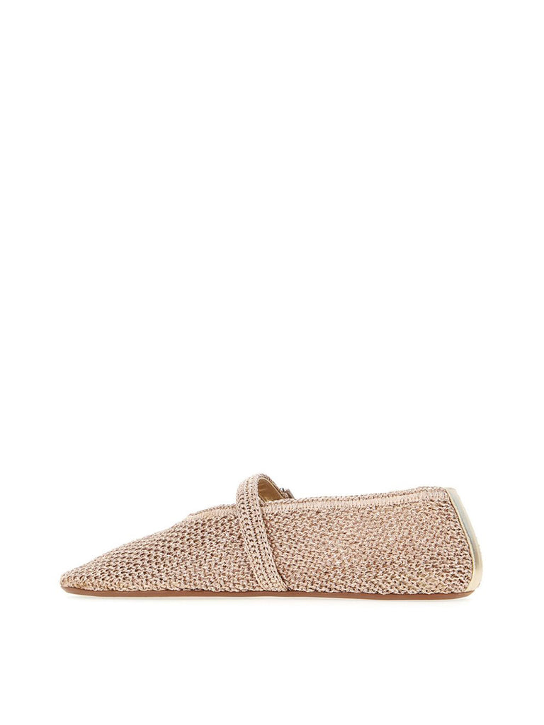 ALAÏA | Knit Lurex Ballet Flats – Kirna Zabête