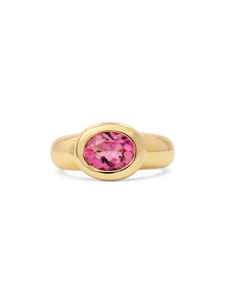 Stevie Wren | Pink Topaz Gumball Gypsy Ring – Kirna Zabête
